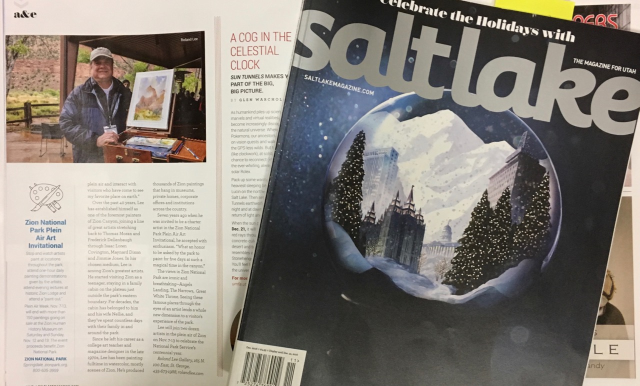 Salt Lake Magazine Article Features Artist Roland Lee – Roland Lee