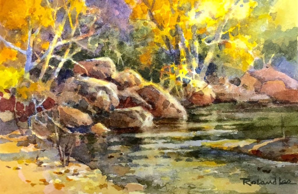 River Bend – Plein Air – Roland Lee